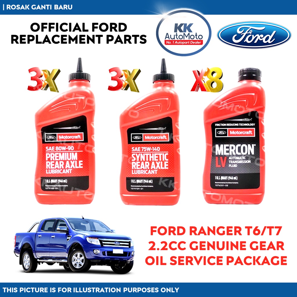 Ford Ranger T6 / T7 2.2 Genuine Ford Gearbox Axle Mercon Automatic Gear ...