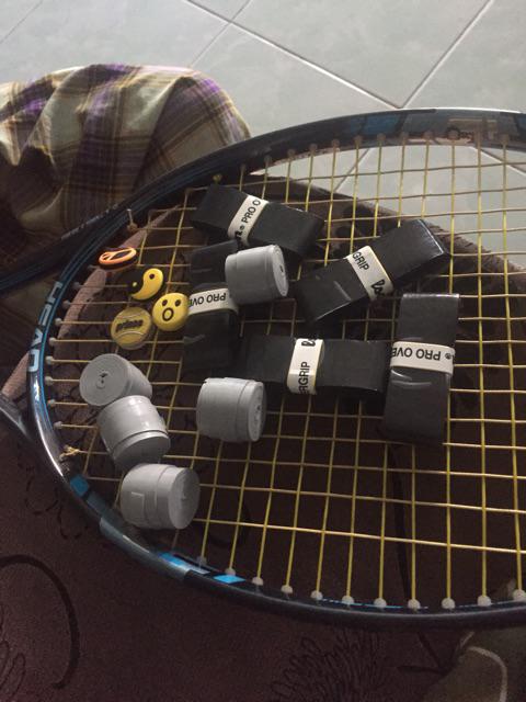 Wilson Pro Comfort Overgrip Tennis Badminton Squash (Thin grip 0.6mm ...