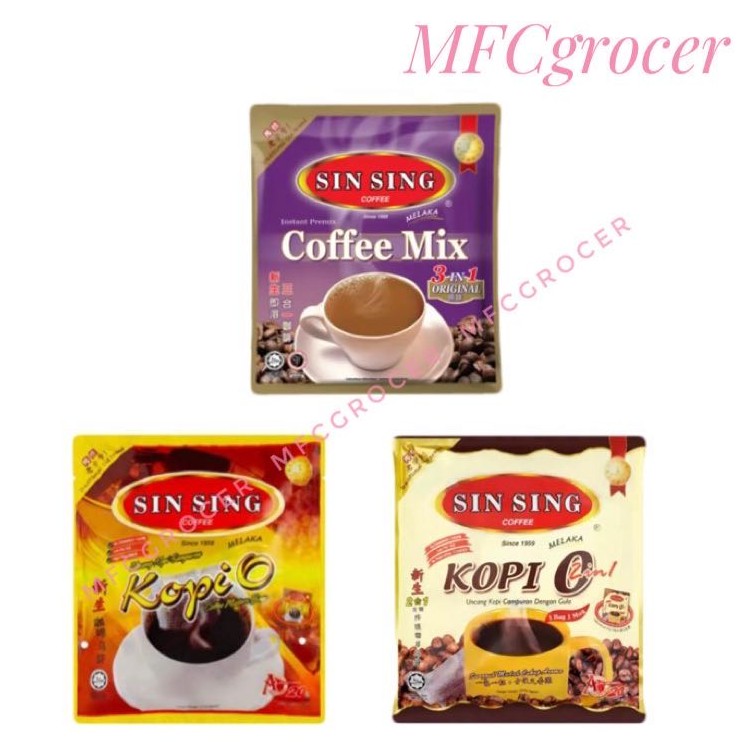 SIN SING MELAKA KOPI O (3 in1 / 2 in 1 / Mixture Bags) | Shopee Malaysia