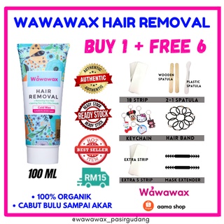 Wawawax Hair Removal 100ml | Pencabut Bulu Organik Cold Wax Waxing ...