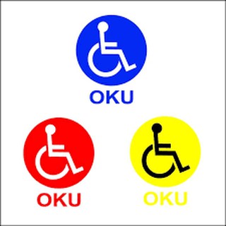 OKU sticker (JPJ approved sticker) | Shopee Malaysia