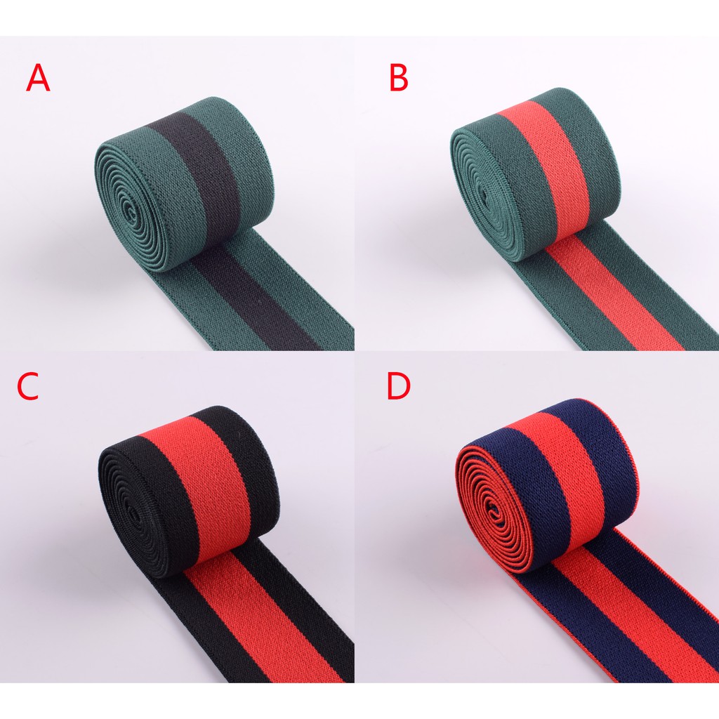 Elastic Polyester Webbing Striped Elastic Band,40mm Stripes Elastic ...