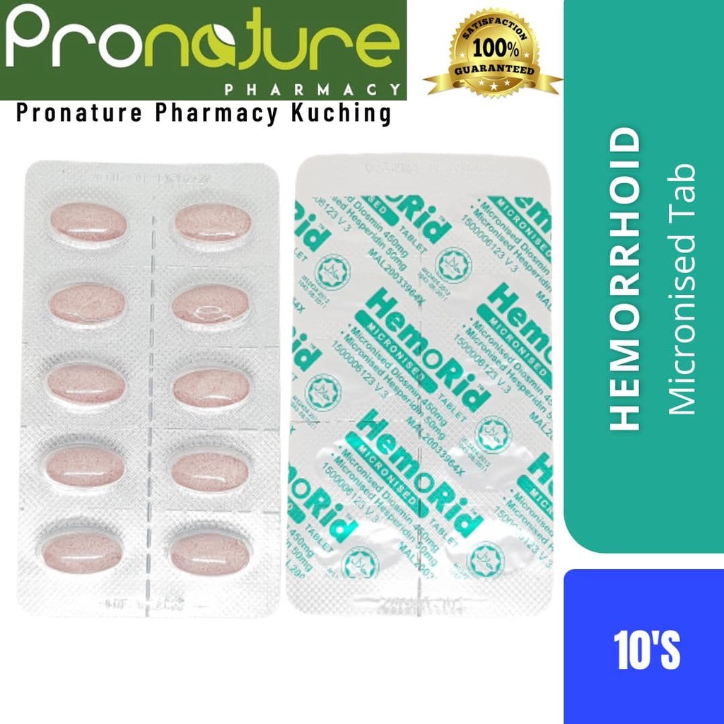 HEMORID CT MICRONISED TABLET 10'S FOR HERMORRHOID/BUASIR | Shopee Malaysia