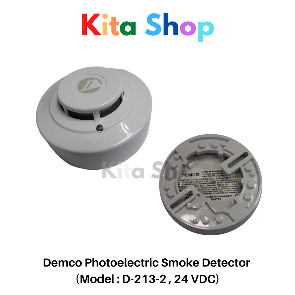 Demco Photoelectric Smoke Detector (Model : D-213-2 , 24 VDC) | Shopee ...