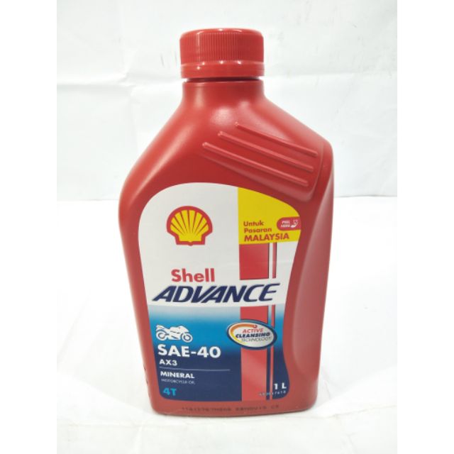 Shell Advance AX3 SAE-40 4T-1L-Original | Shopee Malaysia