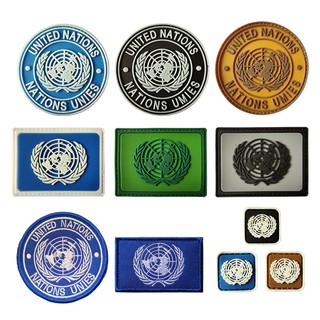 United Nations Badge 3D Luminous Pvc Tactical Patch Battle Armband Army ...