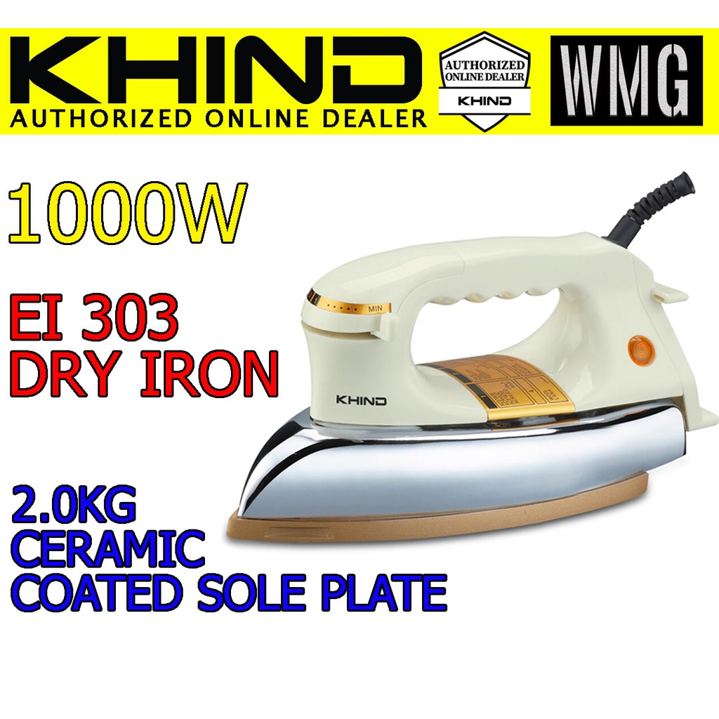 (AOD) Khind Dry Iron 2kg Electric Seterika Berat Bagus | Shopee Malaysia