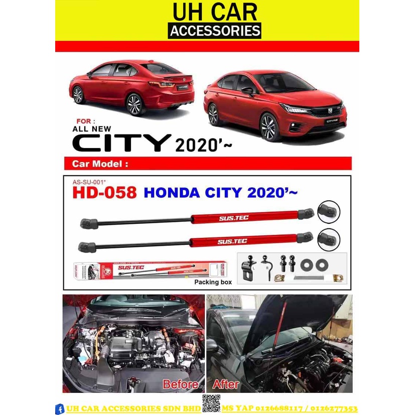 HONDA CITY GN2 2020 2021 2022 HATCHBACK FRONT BONET BONET HOOD DAMPER ...