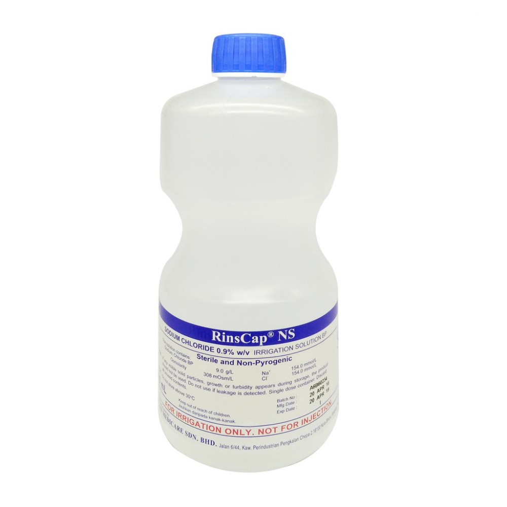 RinsCap NS Sodium Chloride 0.9% w/v Irrigation Sterile & Non-Pyrogenic ...