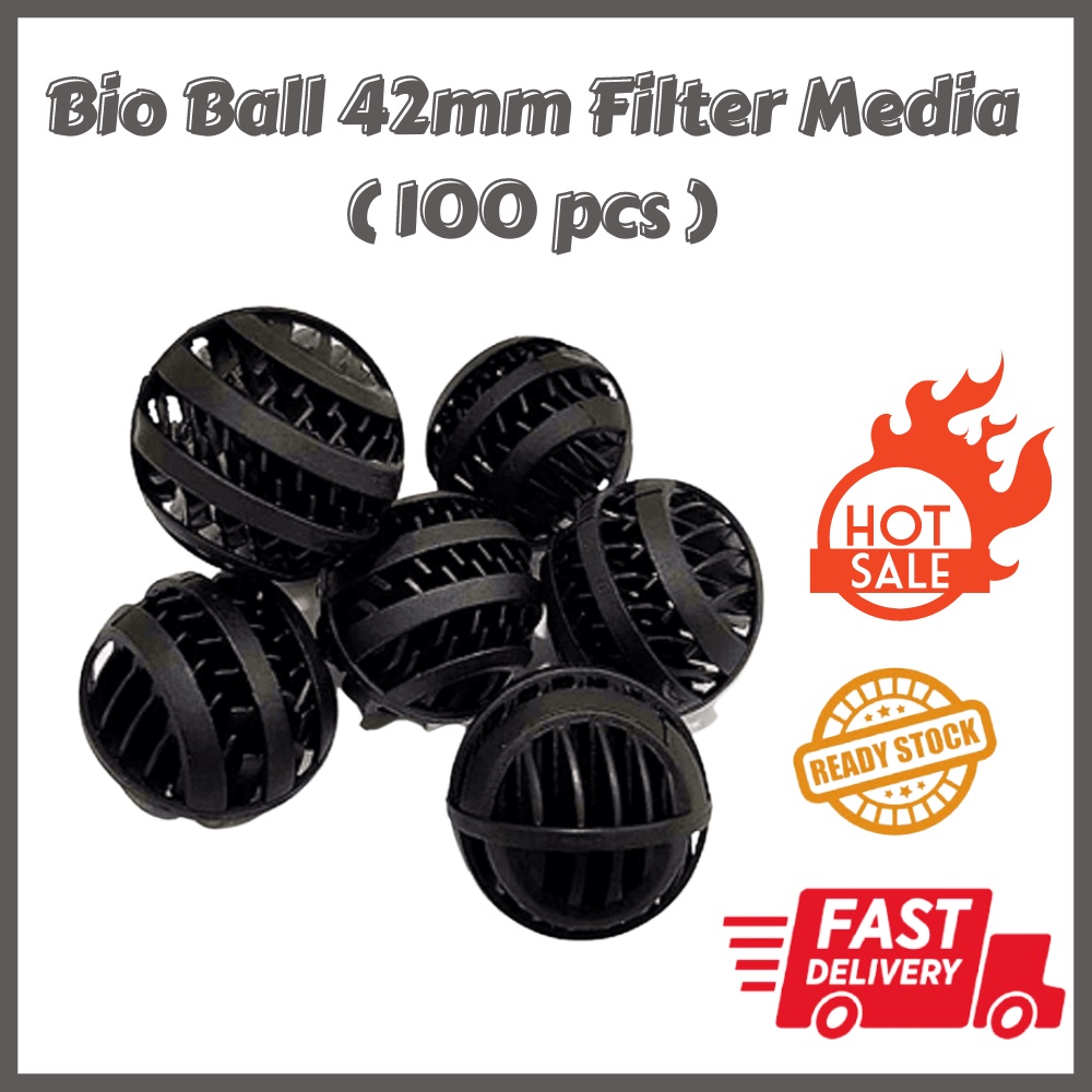 Bio Ball For Aquarium Filter-100 PCS *42mm filter Media Good Quality ...
