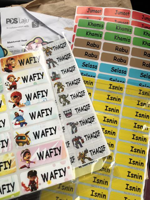 BoBoi Boy Name Sticker (Waterproof) | Shopee Malaysia