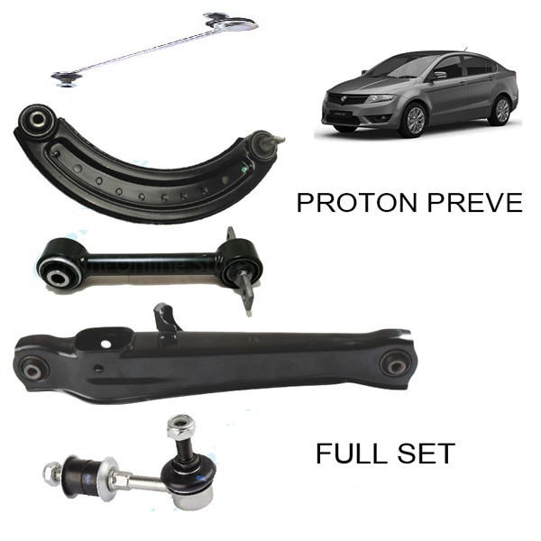 PROTON PREVE / SUPRIMA-S REAR UPPER LOWER SUSPENSION ARM FULL ARM SET ...