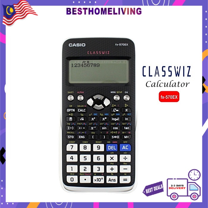 Kalkulator Saintifik Casio Scientific Classwiz Calculator fx-570EX 552 ...