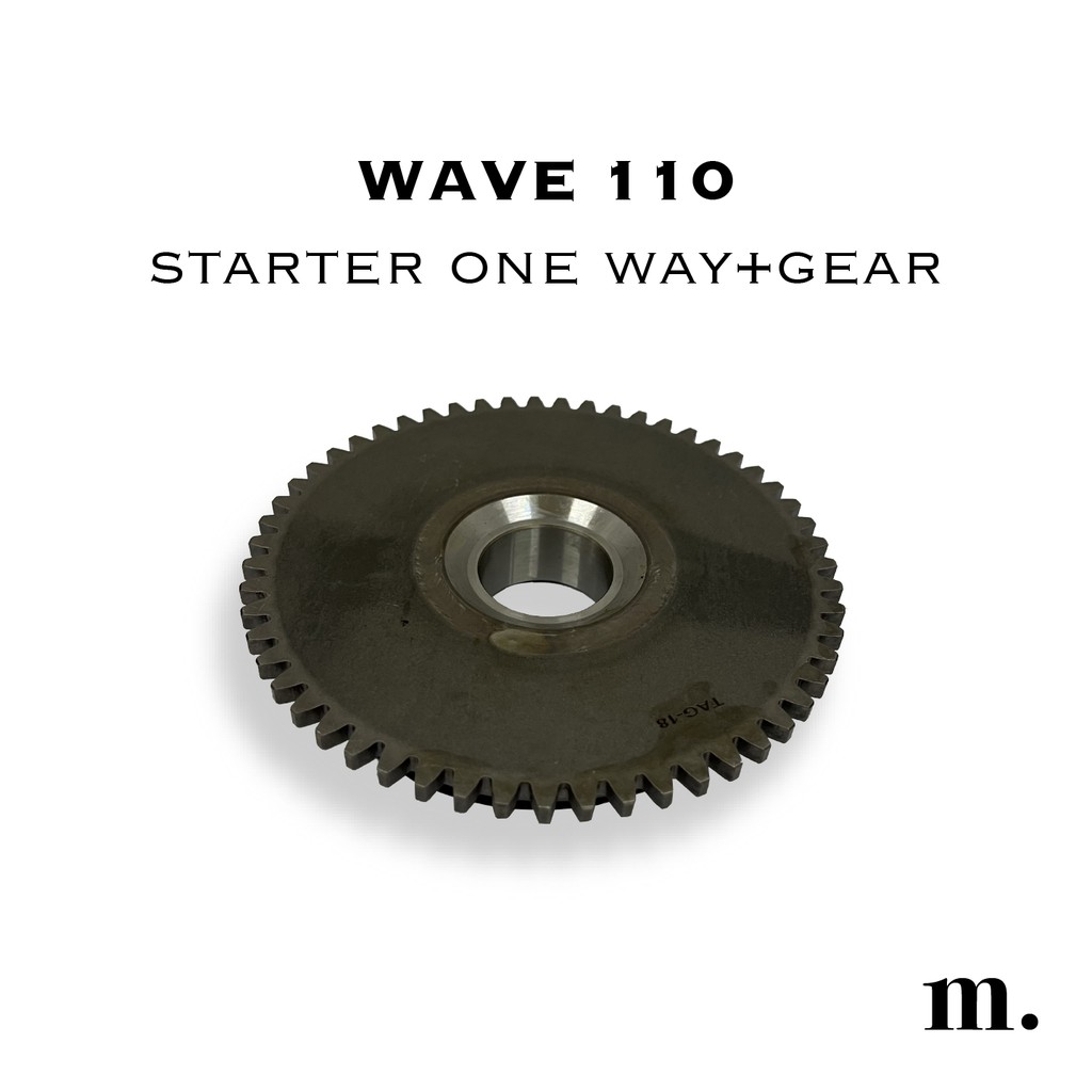 HONDA WAVE110 - STARTER ONE WAY + GEAR W110 WAVE 110 | Shopee Malaysia