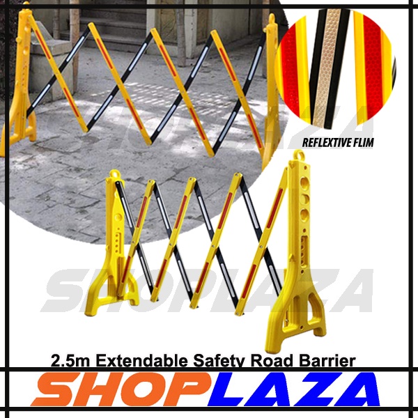 ROAD SAFETY BARRIER 2.5m Extendable Safety Barrier Road Barrier 2.5m ...