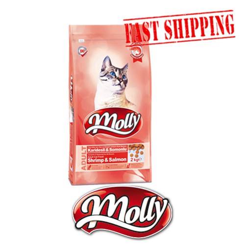 Molly Cat Adult Shrimp & Salmon (Cat Food) 15KG | Shopee Malaysia