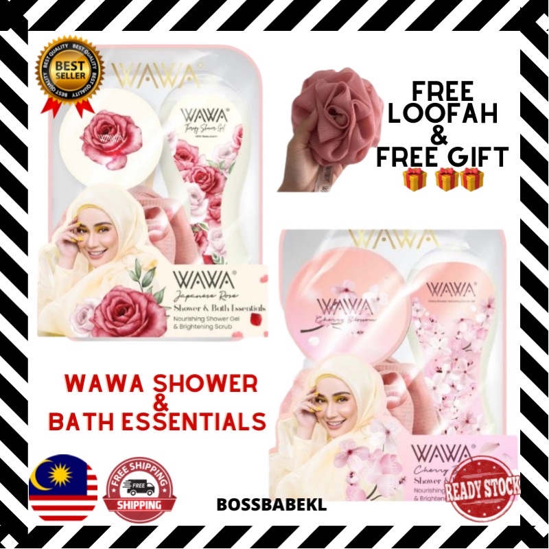 WAWA SHOWER AND BATH ESSENTIALS | WAWA SHOWER GEL | WAWA BATH | SET MANDIAN WAWA | WAWA CHERRY ...