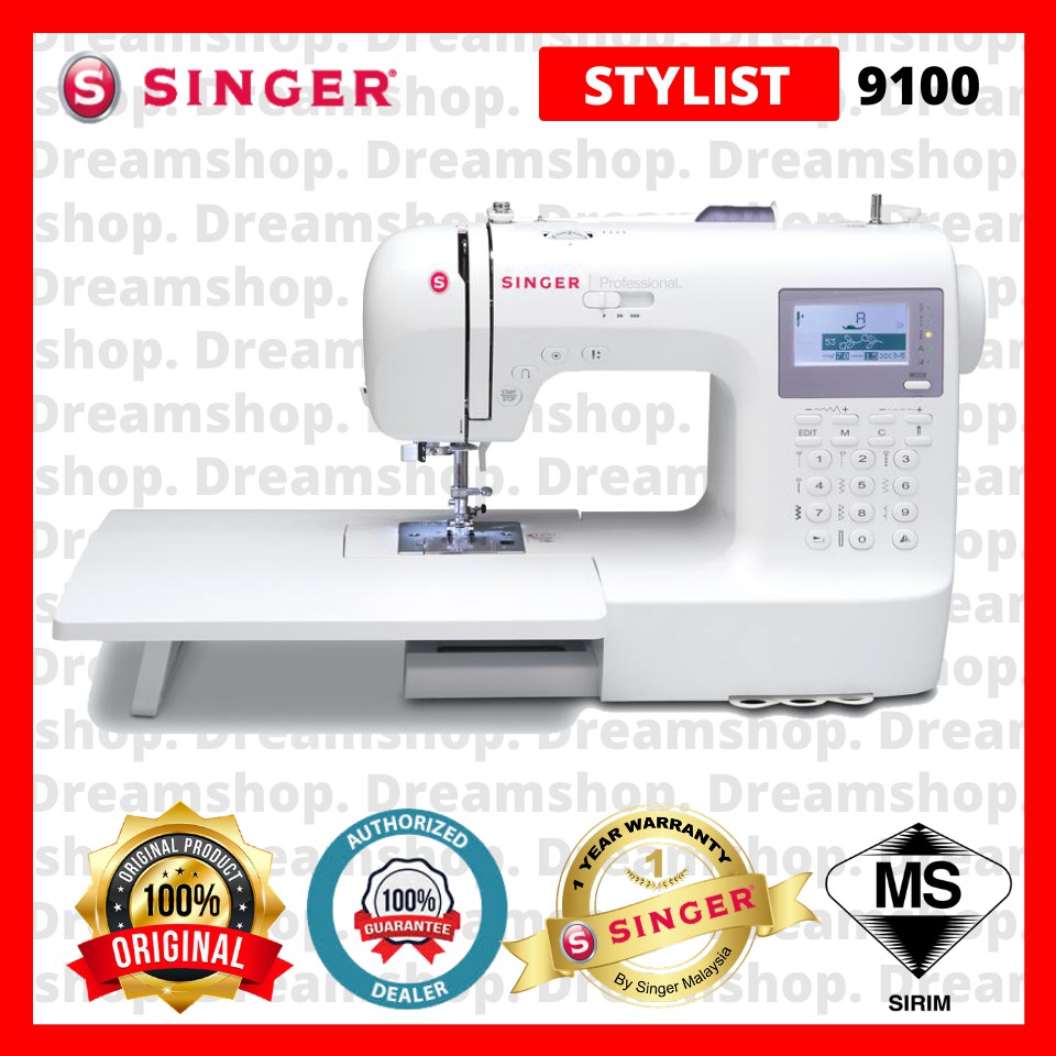 [SINGER] 9100 Computerized Stylist Electric Sewing Machine | Shopee ...