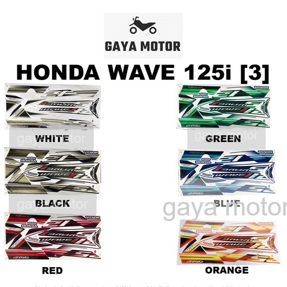 Honda Wave 125i (3) Body Sticker | Shopee Malaysia