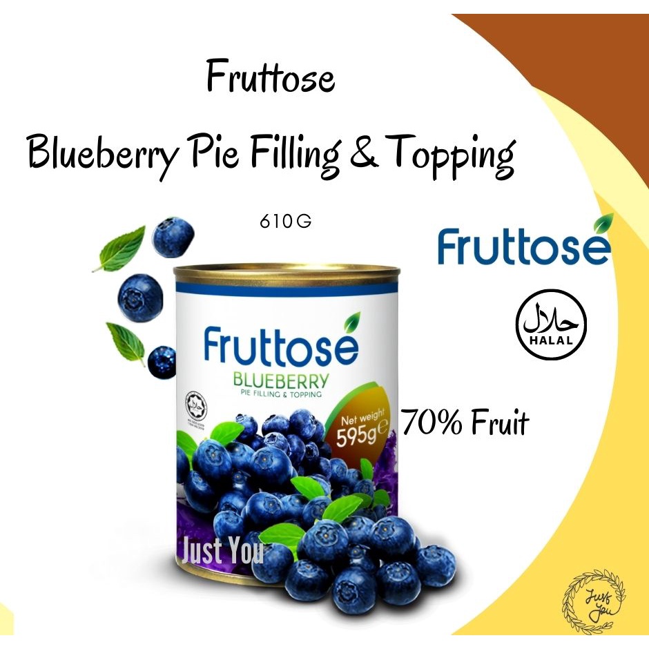 Fruttose Blueberry Pie Filling & Topping (70% Fruit) 595g | Shopee Malaysia