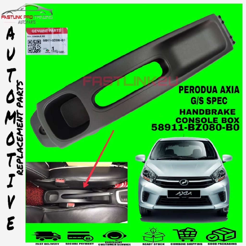 [ REDUCTION MYR 15.50 ] Perodua axia g /s spec hand brake console box ...