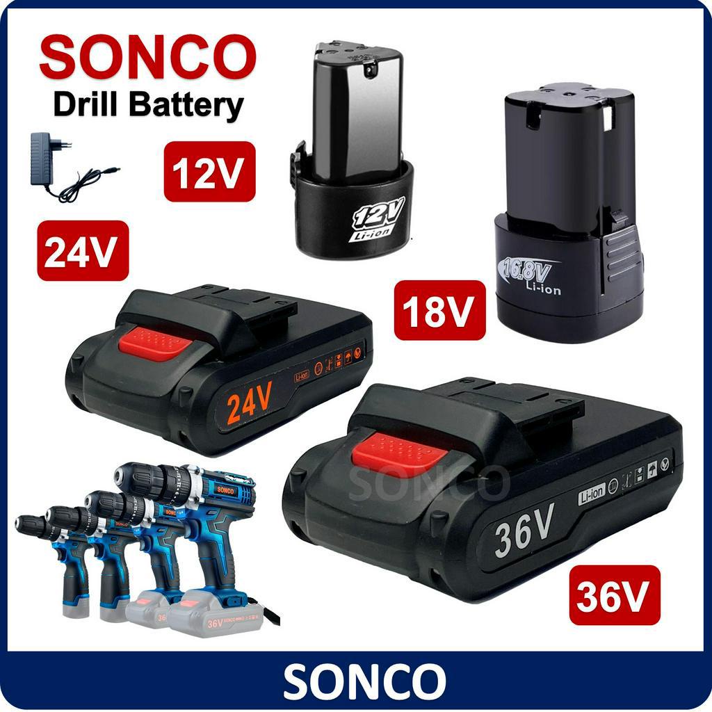 12v / 18v / 24v / 36v Battery Lithium Replacement Li-Ion for SONCO ...