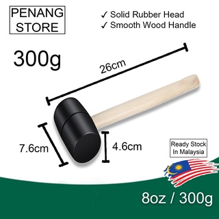 [Ready Stock] Rubber Hammer Wood Handle Rubber Mallet Hammer / Hammer ...