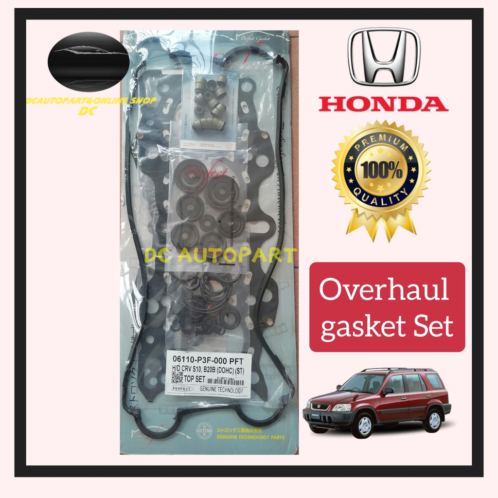 HONDA CRV 2.0 S10 B20B RD1 RD2 RD3 ENGINE TOP OR FULL OVERHAUL GASKET ...