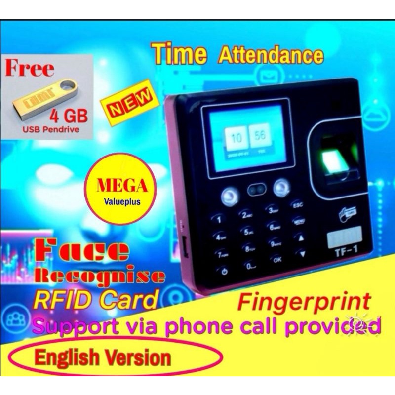 Fingerprint Time Attendance / Fingerprint Machine / Face Recognition ...