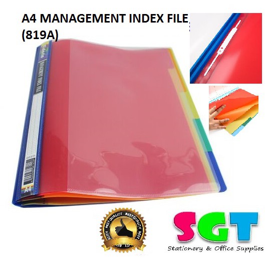 Kidario A4 Management Index File (KMIF-819A) 1 unit | Shopee Malaysia