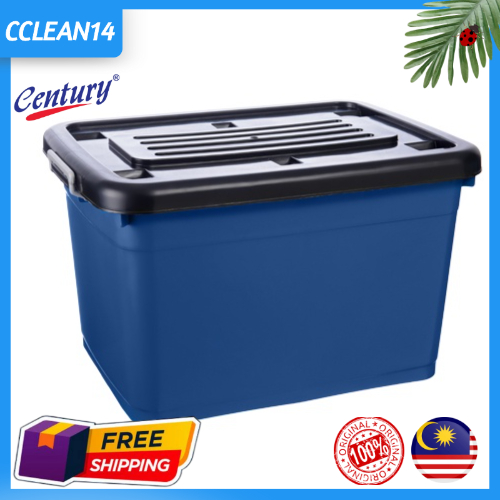 7999SC 7999BC Century Storage Box With Wheel 80L box plastic kotak ...