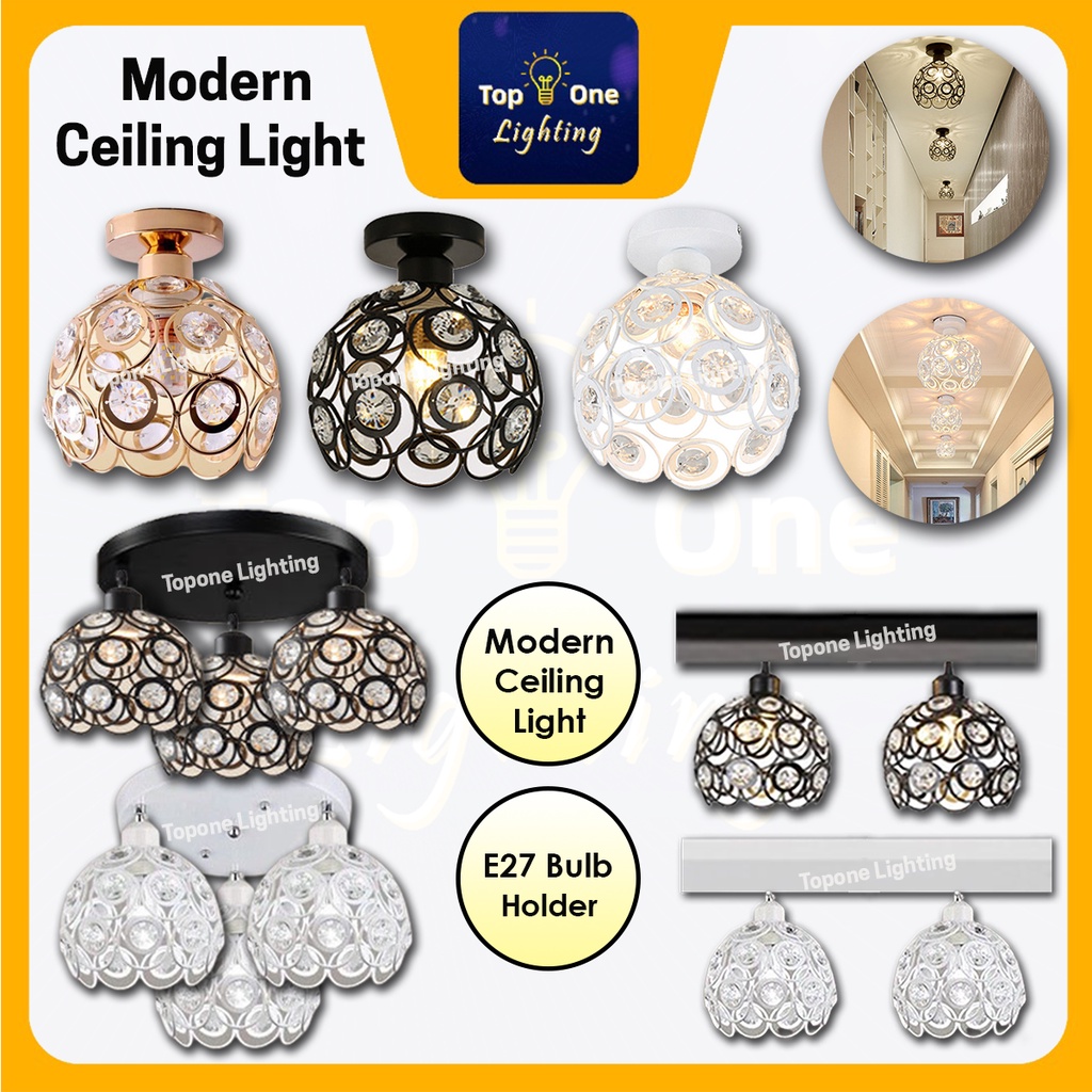 Modern Crystal Chandelier Ceiling Lamp Ceiling Light Pendant Lamp Lampu ...