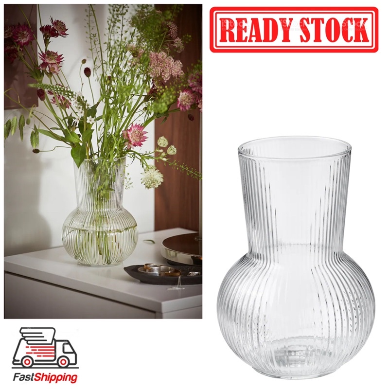 IKEA Clear Glass Vase/Pasu Kaca Ikea | Shopee Malaysia