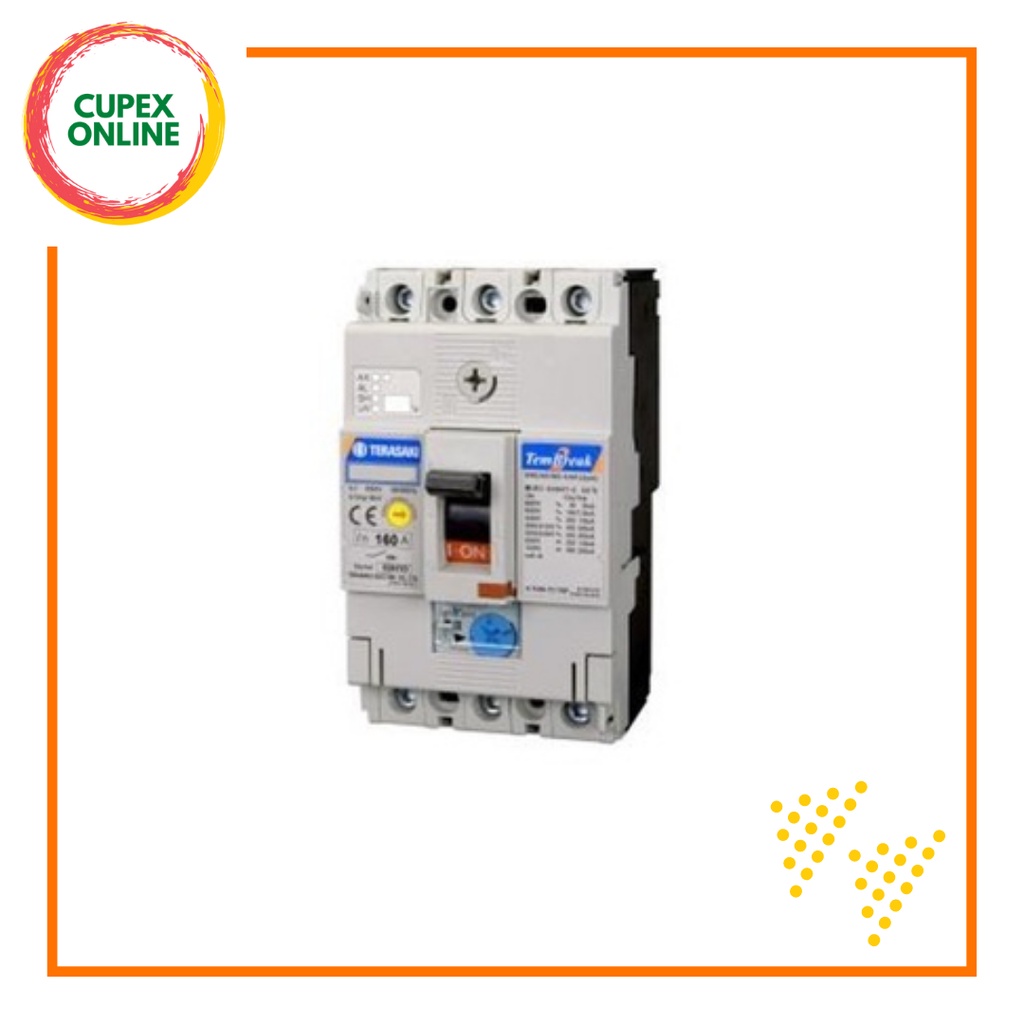 TERASAKI E250-SF MCCB 3P 150A/200A/225A/250A (cupex) | Shopee Malaysia