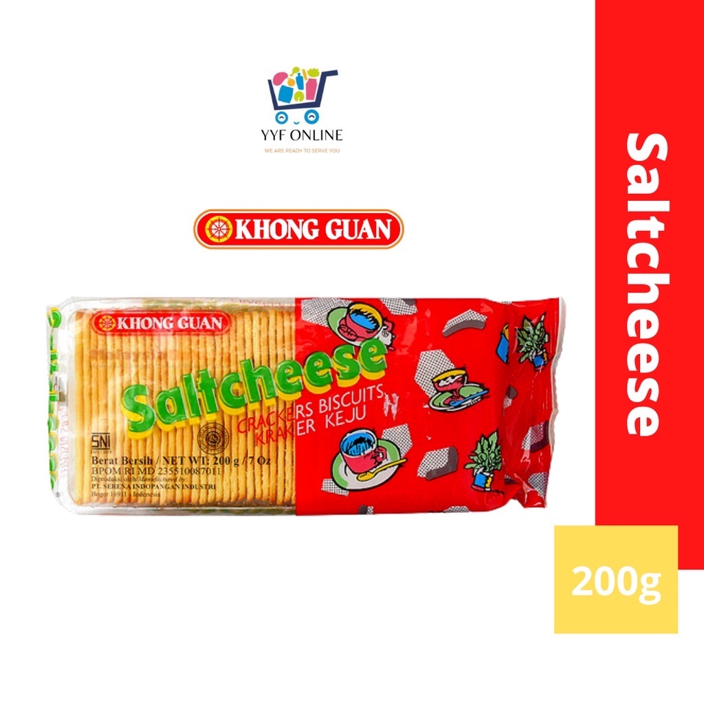 Khong Guan Saltcheese Crackers Biscuits/ Kraker biskut Keju (200g ...