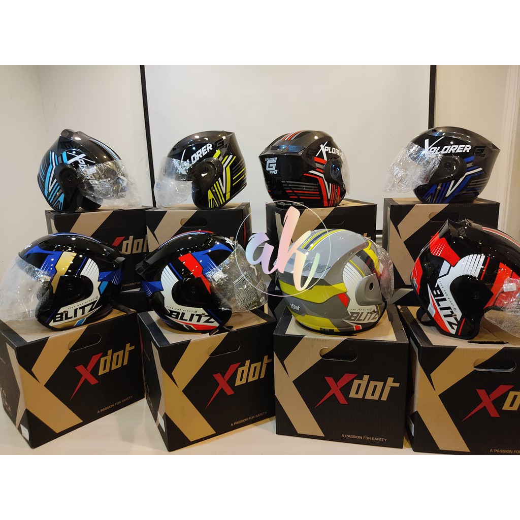 XDOT G518B HELMET XDOT G518 BLITZ XPLORER TOPI KELEDAR KHI HELMET LTD ...