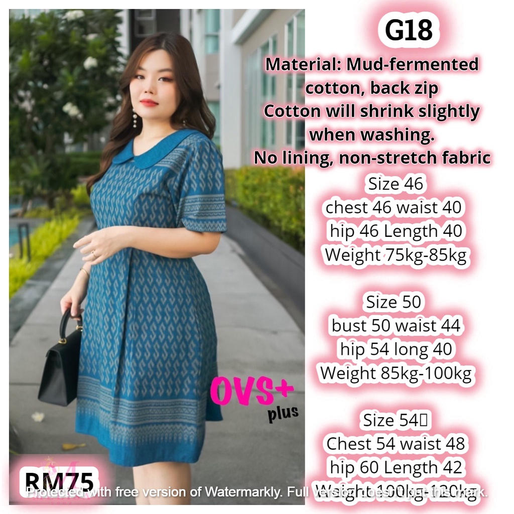 PLUSSIZE CURVE CHUBBY DRESS 120KG WEAR | Shopee Malaysia