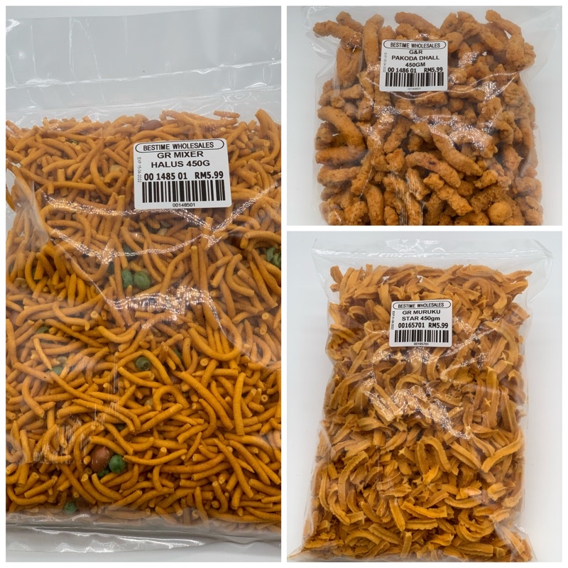 GR Mixer Halus / GR Pakoda Dhall / GR Muruku Star 400G | Shopee Malaysia