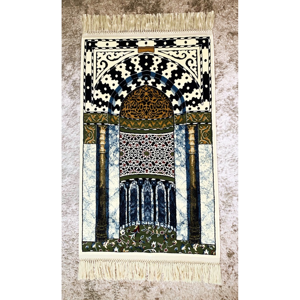 SEJADAH RAUDHAH RAUDAH - MIHRAB MASJID NABAWI 3D MADINAH KETEBALAN 8MM ...