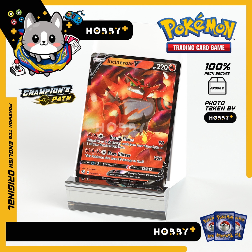 Pokemon TCG / PTCG Incineroar V - 008/073 - Ultra Rare English Trading ...