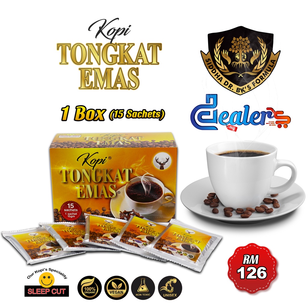 Kopi Tongkat Emas - Box (15 Sachets) | Shopee Malaysia