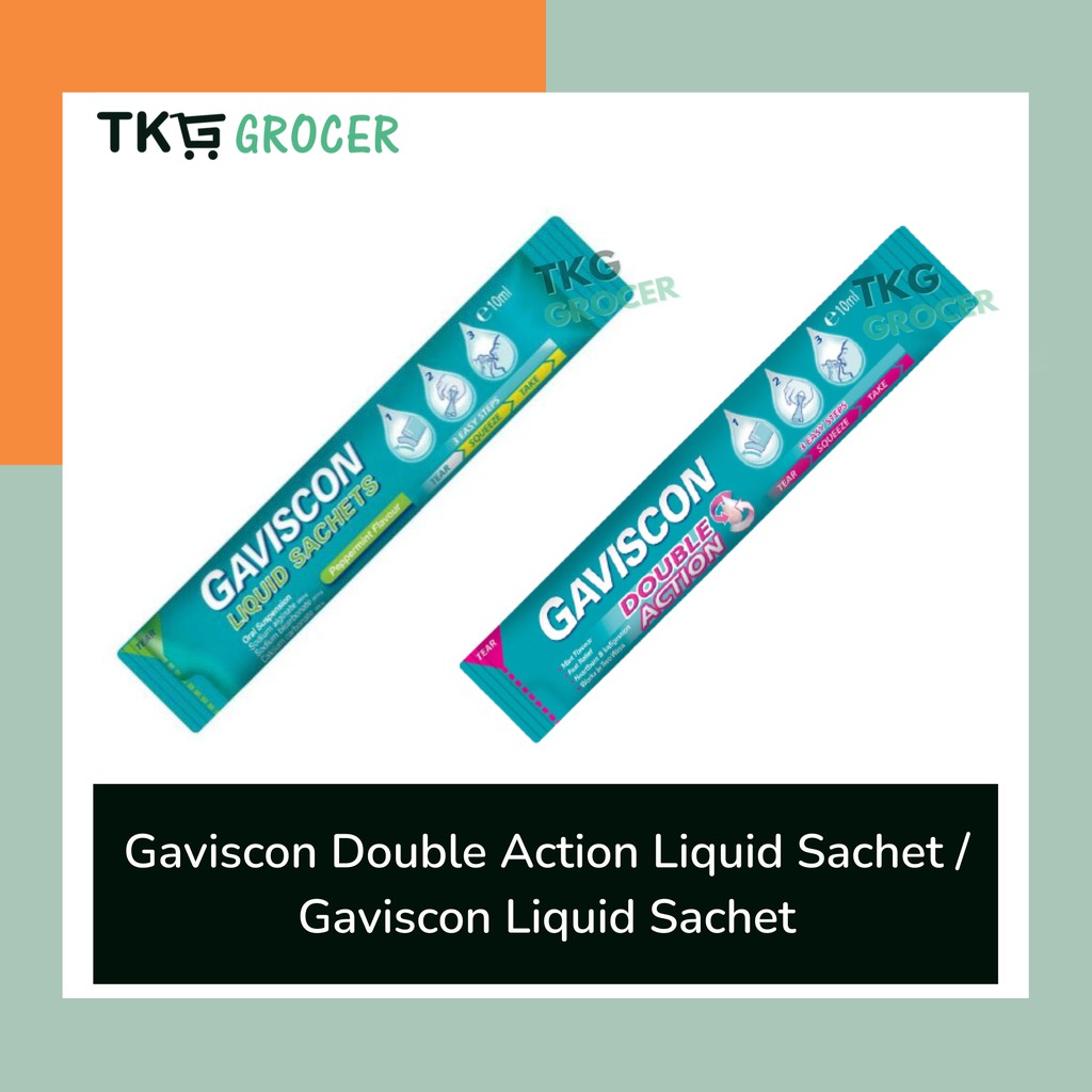 Gaviscon Liquid Sachet / Gaviscon Double Action Liquid Sachet 10ml ...