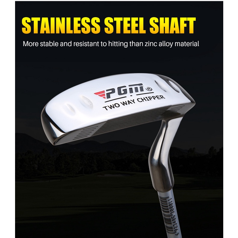 PGM two way head golf chipper putter club stainless steel shaft for left right handed golfer men ...