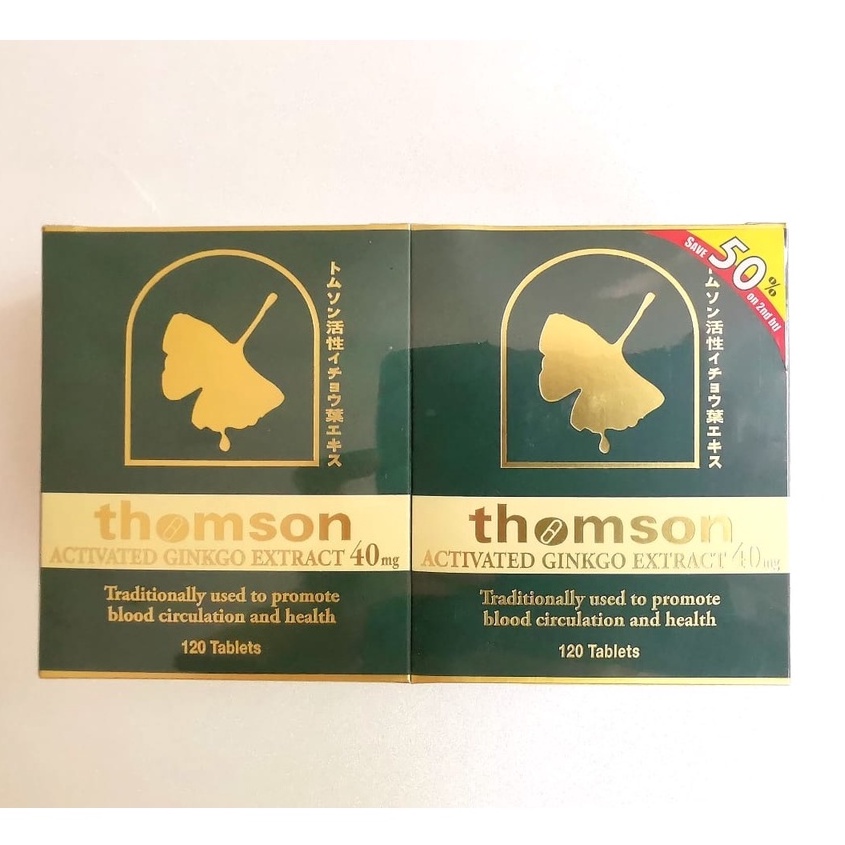 Thomson Activated Ginkgo Extract 40mg 120's/ 2x120's | Shopee Malaysia