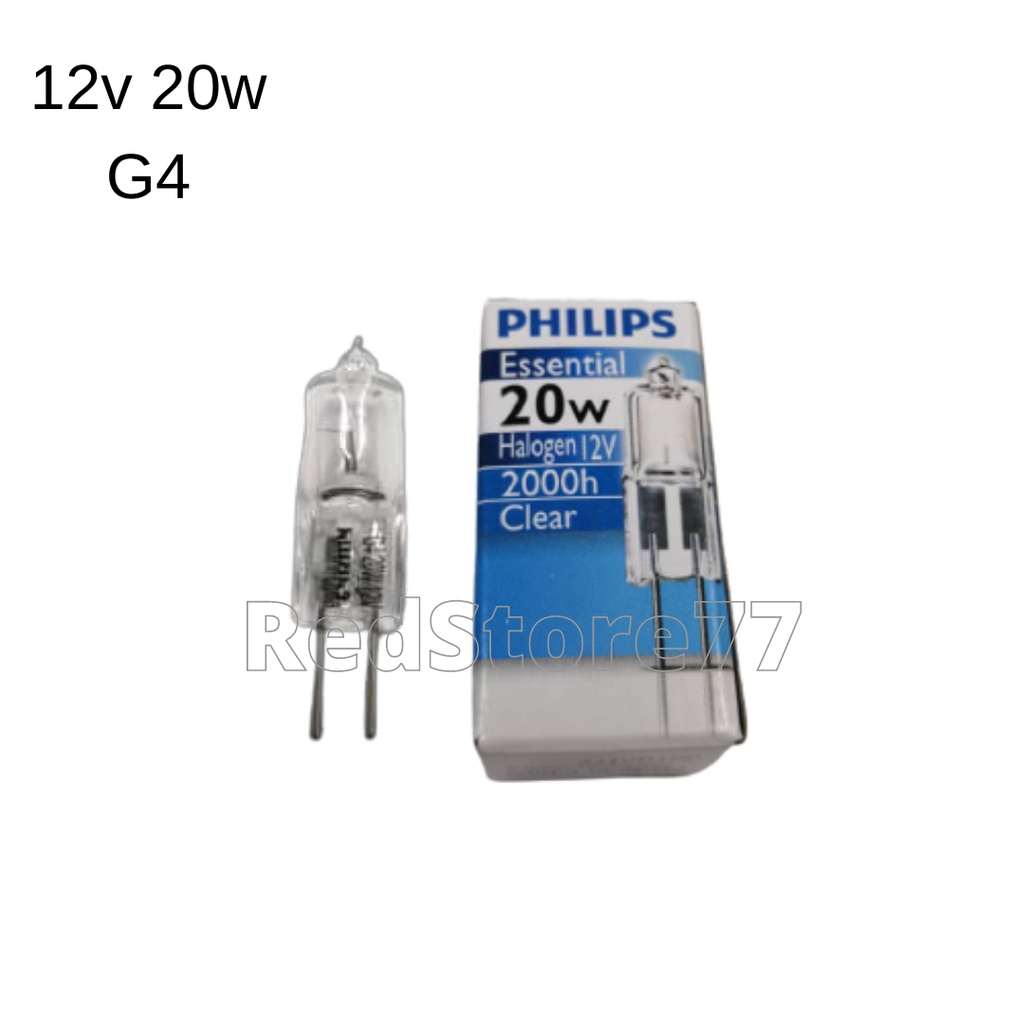 philips 12V 20W G4 Halogen Rocket bulb clear / BULB HALOGEN / MENTOL HALOGEN / NON DIRECT ...