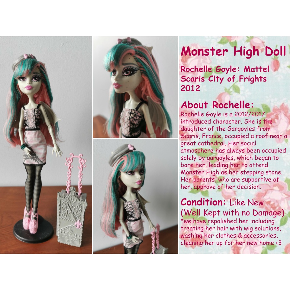 Mattel Monster High Dolls Rochelle Goyle 2012 Collectible Doll (Monster ...