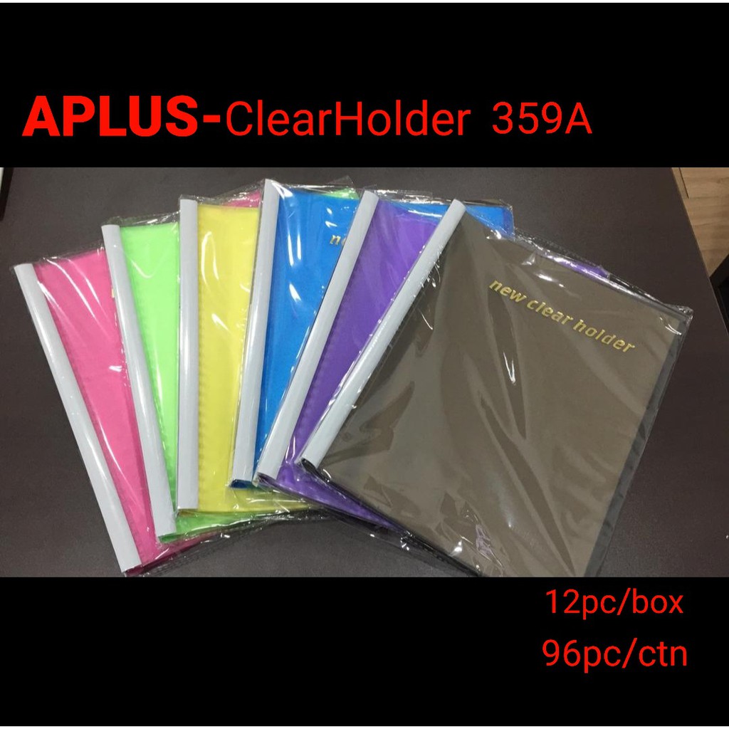 A4 / F4 Refillable Clear Holder 359A / 359F ( 20 POCKETS ) | Shopee ...