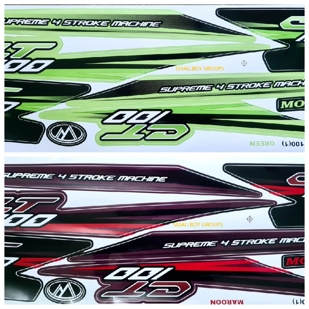 MODENAS CT100 STICKER SET | Shopee Malaysia