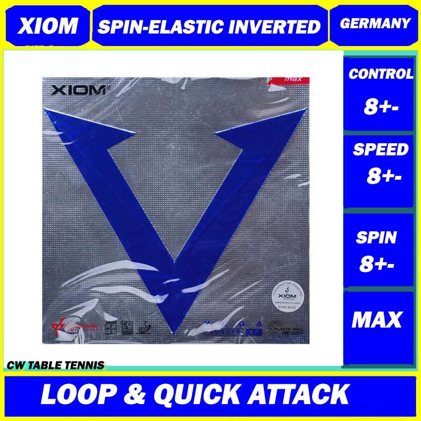 XIOM Vega Europe Euro DF Max Table Tennis Ping Pong Made In Germany ITTF Approved (READY STOCK ...