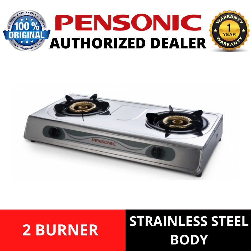 PENSONIC STAINLESS STEEL GAS STOVE PGC-55S | Shopee Malaysia
